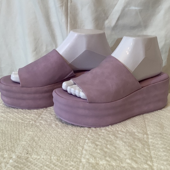 No boundries | Shoes | Euc Purple Platform Slip In Sandals Clogs | Poshmark